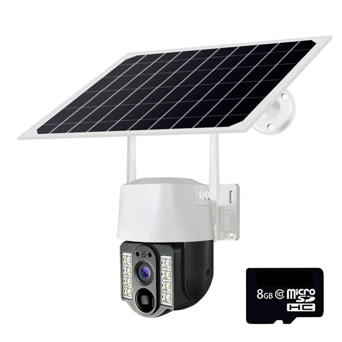 Solar Powered 4G Sim Wireless Security Surveillance Camera & 8GB Card ...