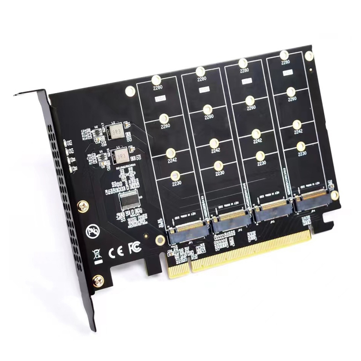 M 2 Nvme To Pcie Adapter Gen4 X16 Expansion Card Compatible With 2230 ...