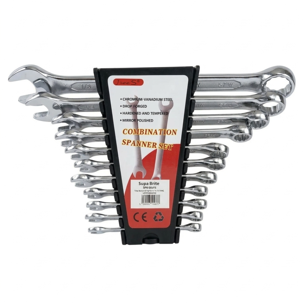 Supa Brite Combination Spanner Set - 10 Pieces - SPBG0219 | Shop Today ...