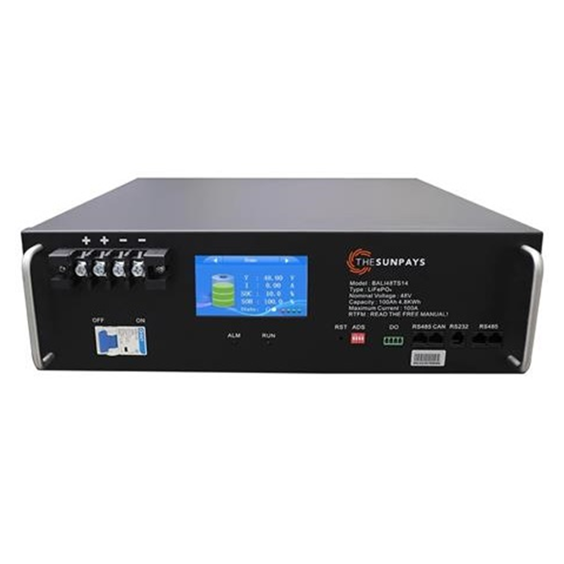 Solarix SunPays 48V 100Ah LiFePo4 Single Battery Module | Buy Online in ...