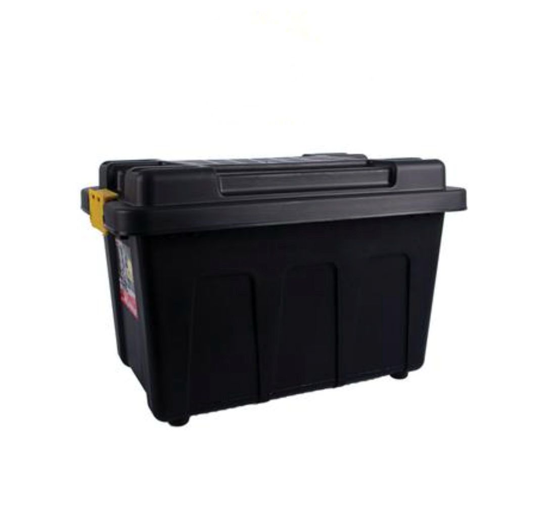 42L Black Storage Box with Clip lid | Shop Today. Get it Tomorrow ...