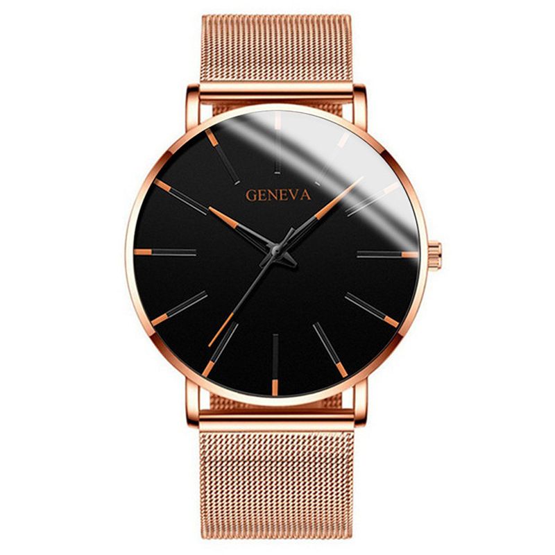 Geneva Stylish Men's Quartz Watch with Mesh Band | Shop Today. Get it ...