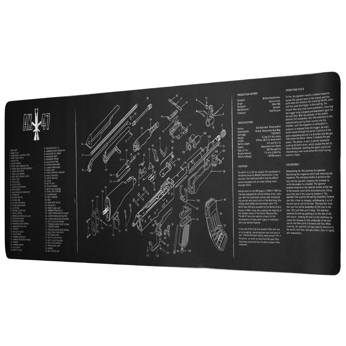 Tactical Cleaning Mat Non-Slip Extra Large Gaming Mouse Pad Waterproof ...