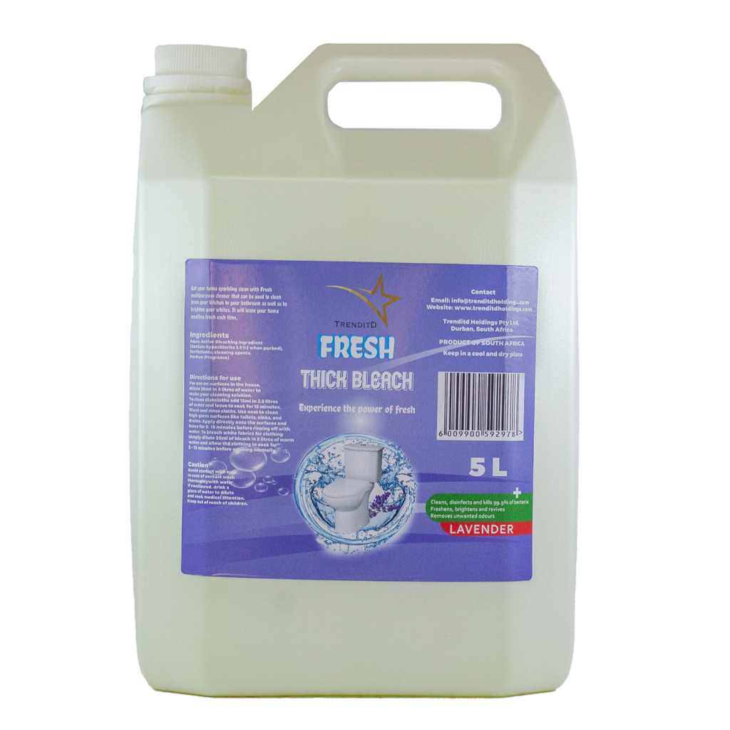 Fresh Thick Bleach Multipurpose cleaner (5lt) - Lavender Fragrance ...