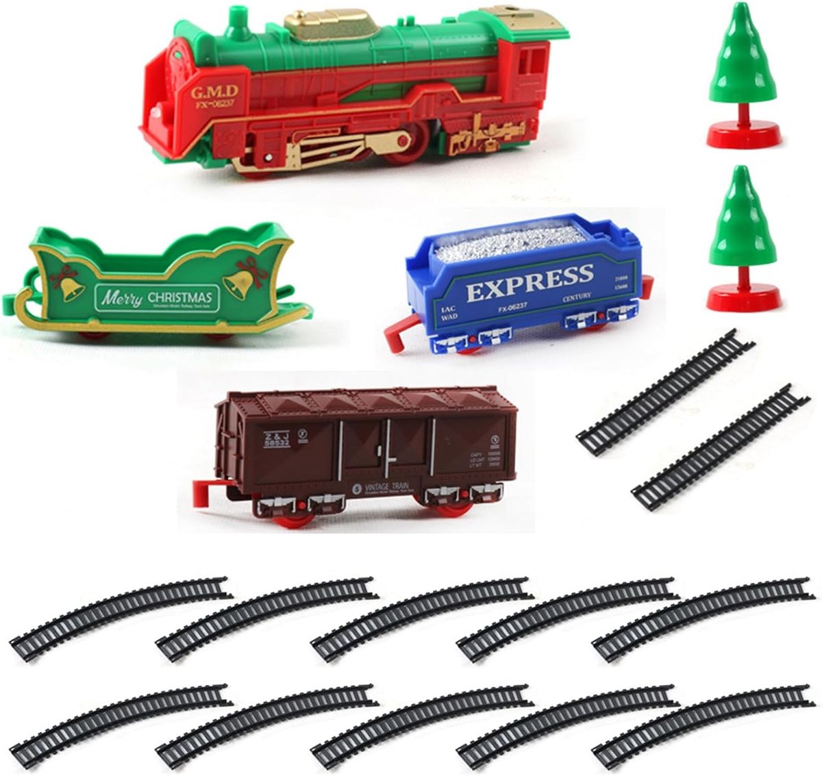 Electric Christmas Classic Train Trail Toy - 20 Pieces | Shop Today ...