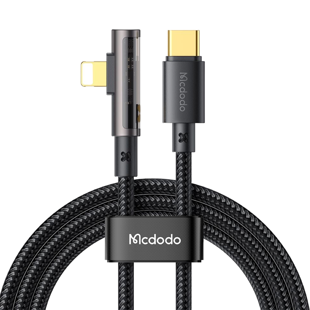 Mcdodo Braided Apple Lightning Charging Cable For iPhone iPad (36W USB ...
