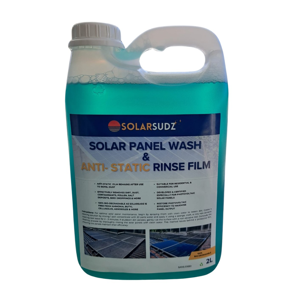 Solarsudz Solar Panel Wash & Anti-Static Rinse Film | Shop Today. Get ...