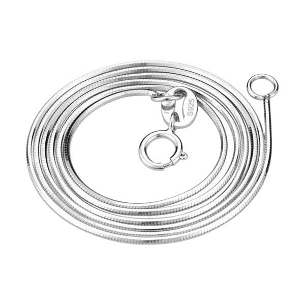 Hypoallergenic Sterling Silver Snake Chain - 45cm | Shop Today. Get it ...