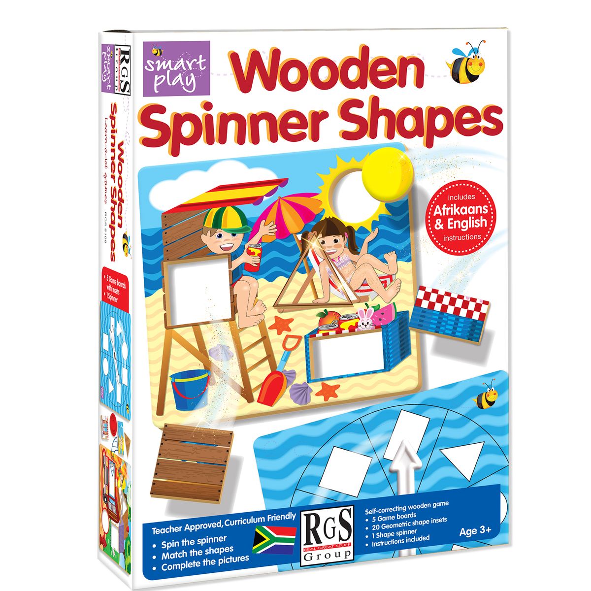 RGS Group Spinner Shapes Educational Shape Recognition Game | Shop ...