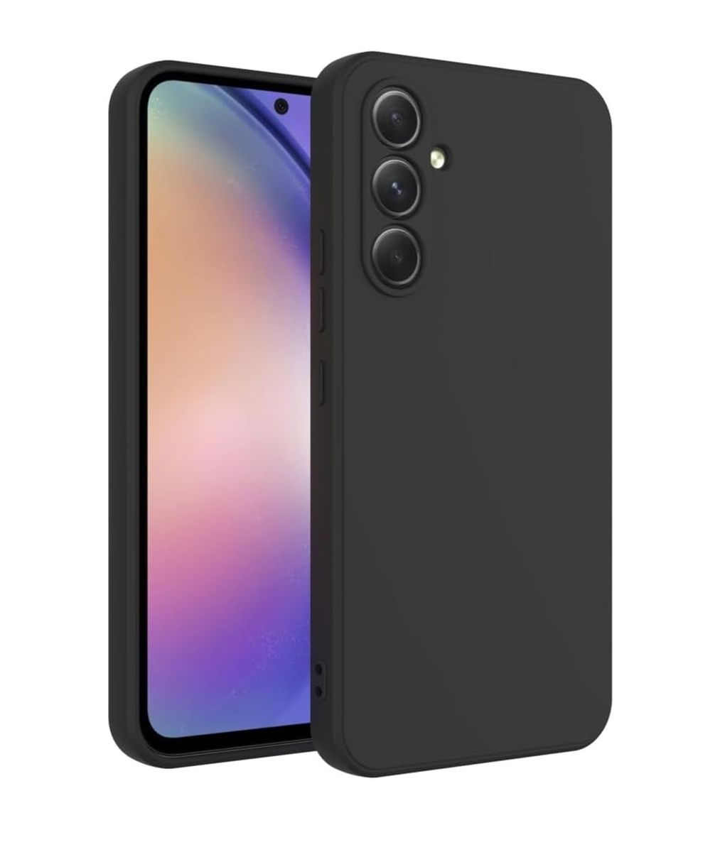 Liquid Silicone Back Cover for Samsung Galaxy A55 -Black | Shop Today. Get it Tomorrow ...