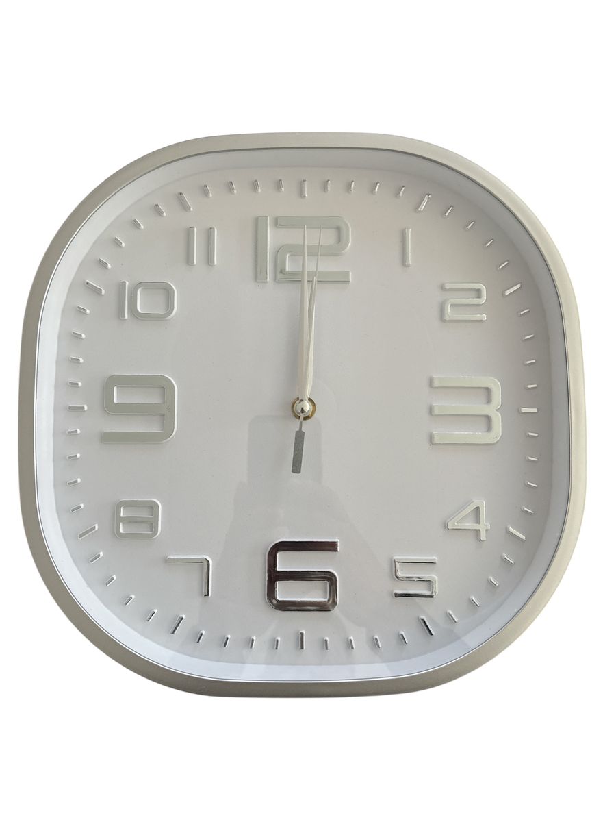 Wall Clock Modern Design - Silver Dials Silent Drive | Shop Today. Get ...