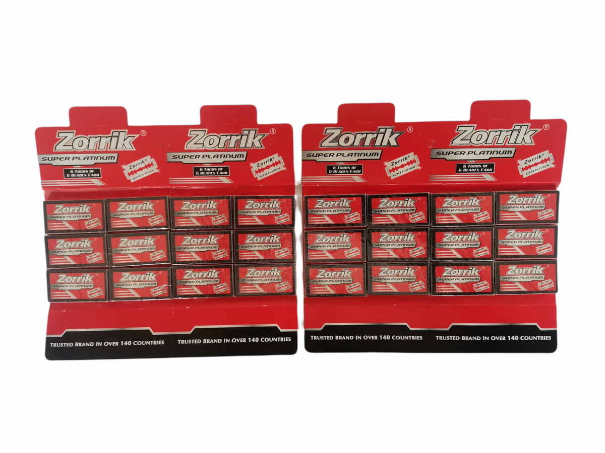 Double Edge Razor Blades Zorrik Super Platinum 120 Blades | Shop Today ...