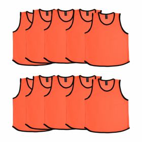 Ronex Soccer & Basketball Training Bibs/Vests - Pack of 10 - Junior ...