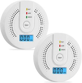 Carbon Monoxide Detector, CO Gas Monitor Alarm, AA Battery Powered CO ...