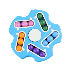 Double-Sided Rotating Magic Beans Cube Toys - Blue | Buy Online in ...