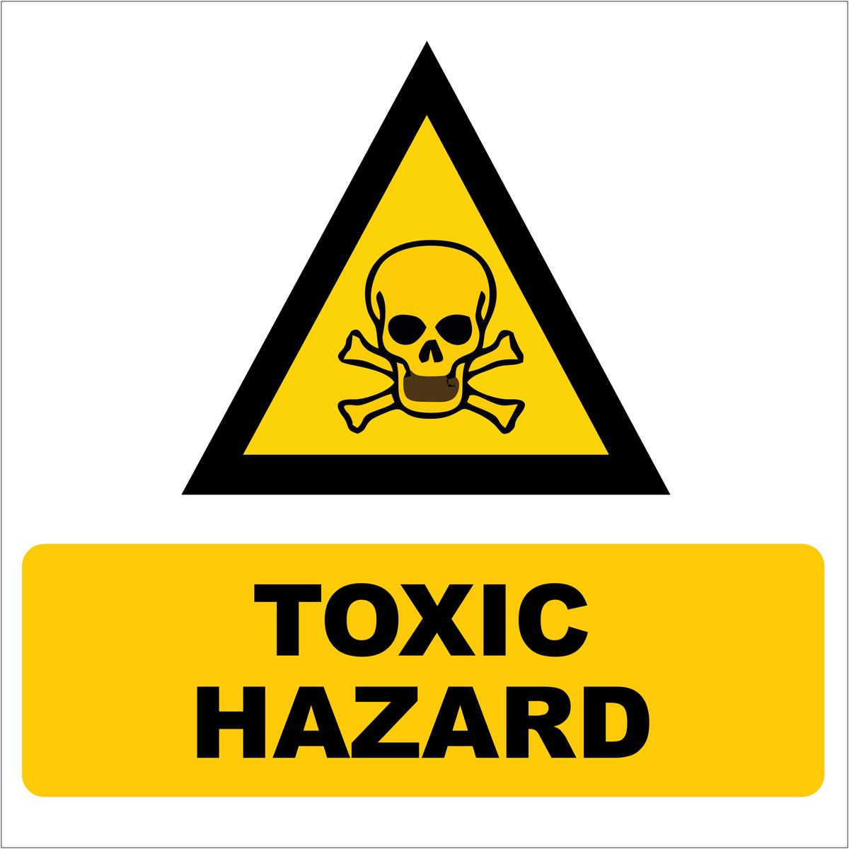 Toxic Hazard Sign 29x29cm - 2 Pack | Shop Today. Get it Tomorrow ...