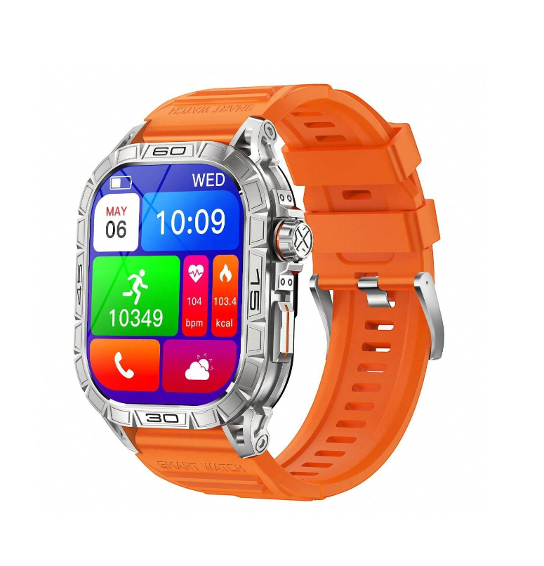 Rugged Outdoor Smart Watch With IP68 Waterproof Rating - Orange | Shop ...
