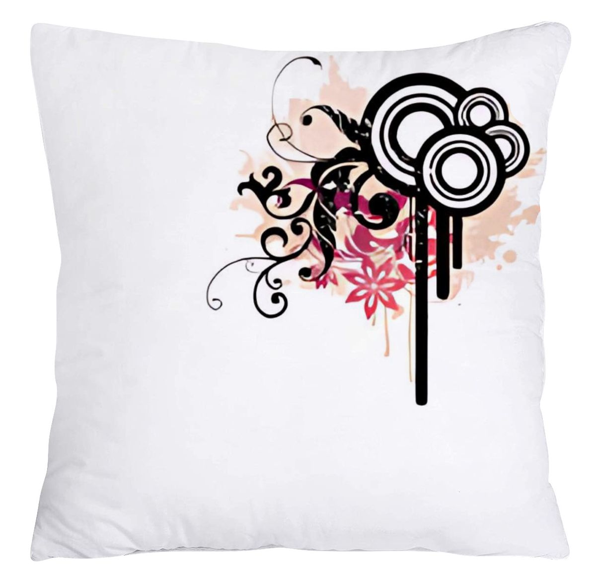 Scatter Cushion (50cm x 50cm) - Pink star and circle art | Shop Today ...