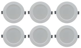 Hello Today LED Round Panel Light 6w 118 Diameter - 6 Pack Warm White ...