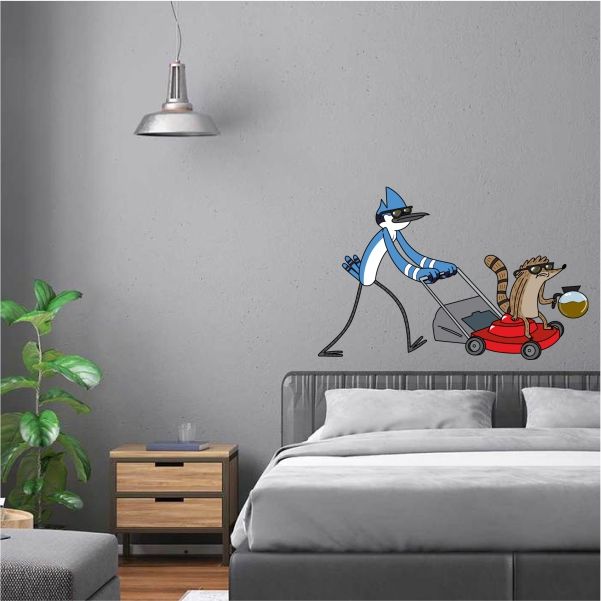 Mowing The lawn Day Regular Show Wall Art | Shop Today. Get it Tomorrow ...
