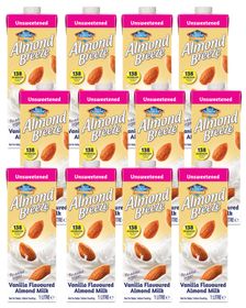 Almond Breeze 1liter Unsweetened Vanilla Almond Milk - 12 Pack | Shop ...