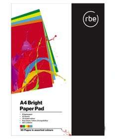 RBE A4 Assorted Bright Paper Pad 50's - Assorted | Shop Today. Get it ...