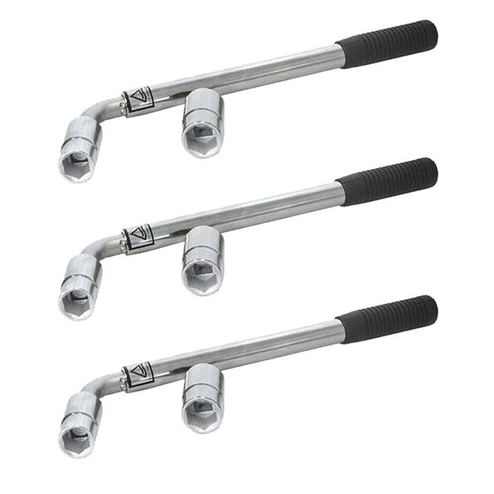 Telescopic L Type Wheel Spanner with Rubber Grip - 3 Pack | Shop Today ...
