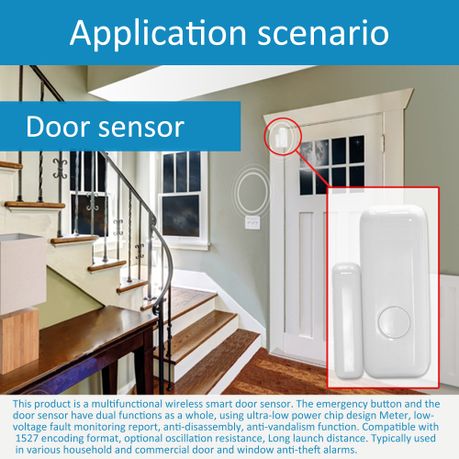 Entrance Door Alarm Sensor Window Door Entry Wireless Alarm System