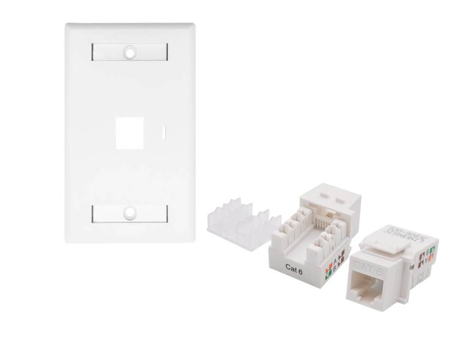 Linkbasic Cat6 UTP Keystone Jack & Wall Plate Combo | Shop Today. Get ... Linkbasic Cat6 UTP Keystone Jack & Wall Plate Combo | Shop Today. Get ...