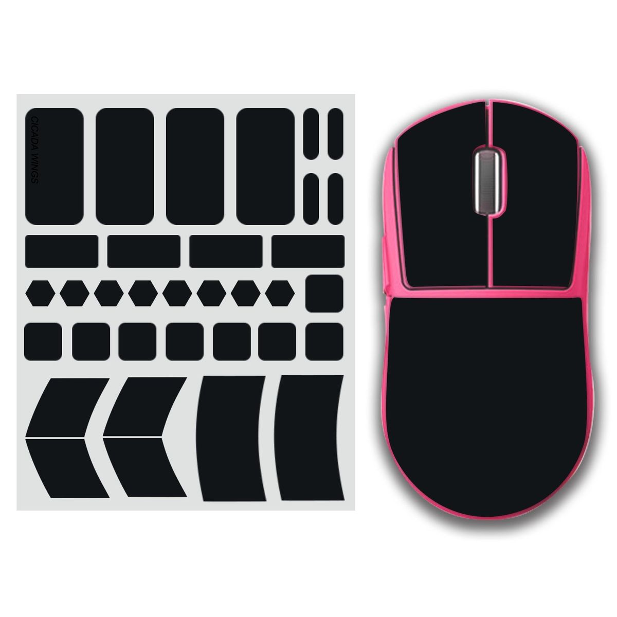 Gaming Mouse Grips Tape, E Sports Anti-Slip Pad, Ural-Thin Zero Touch ...