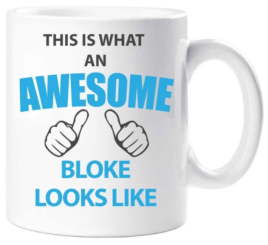 This Is What An Awesome Bloke Looks Like Birthday Christmas Gift Coffee ...