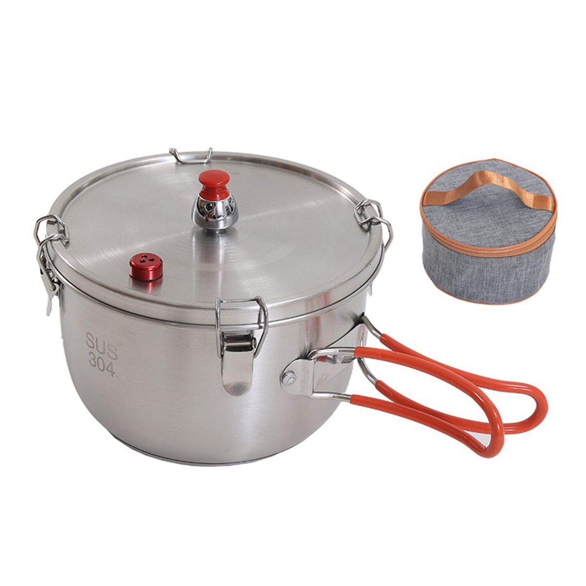 Outdoor Camping Cookware Multifunctional Stainless Steel Pressure ...