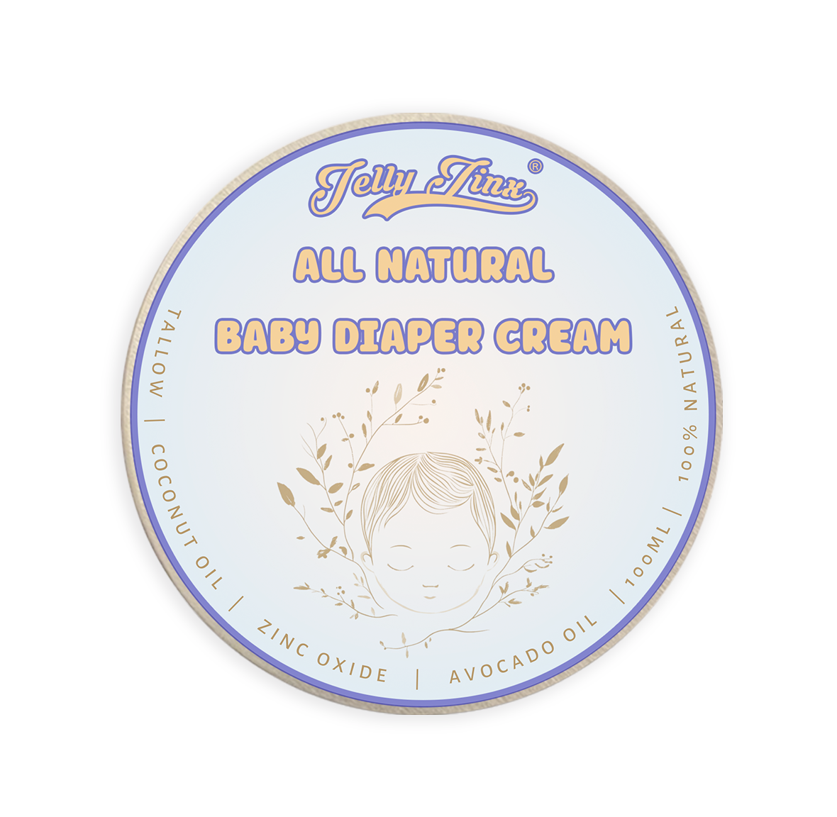 Jelly Jinx All Natural Tallow Baby Bum Diaper Cream - 100ml | Shop ...