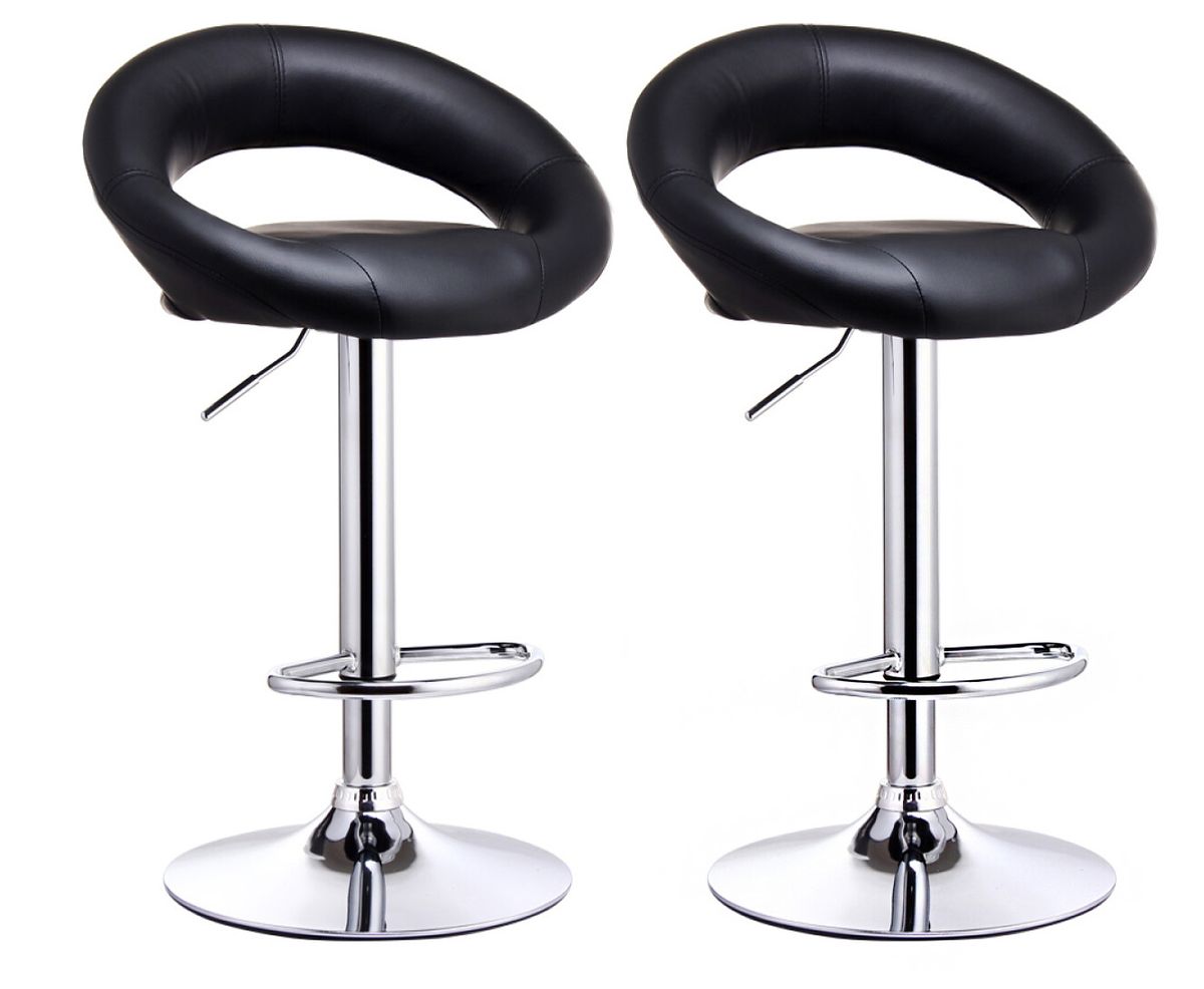 Leather Plush Bar Stools - Set of Two | Shop Today. Get it Tomorrow ...
