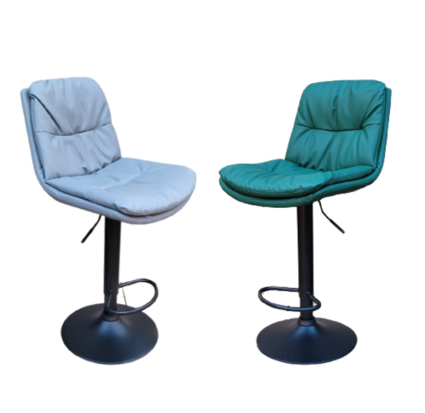Soft Padded Perla Black Based Bar Stools | Shop Today. Get it Tomorrow ...