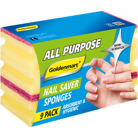 Goldenmarc All Purpose 9 pack Nail Saver Sponges | Shop Today. Get it ...