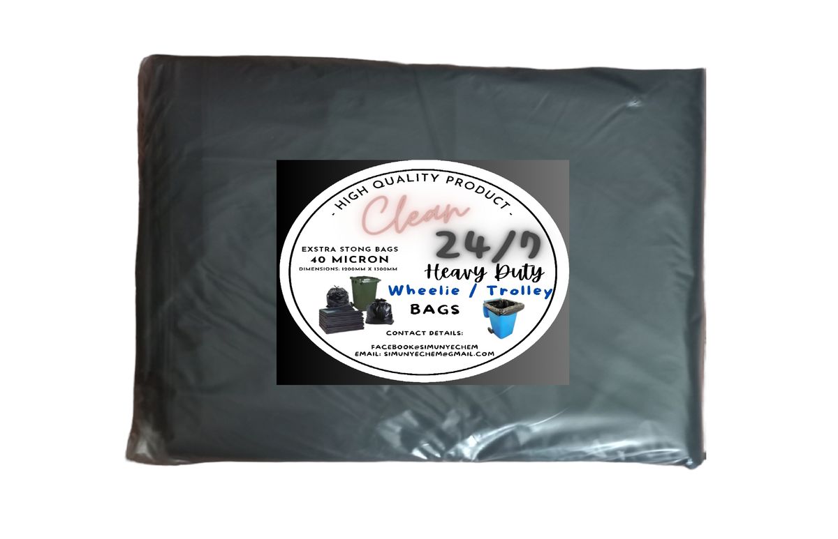 Heavy Duty Municipal Wheelie Bin Garbage Bags (40mic) 1 x 20 | Shop ...