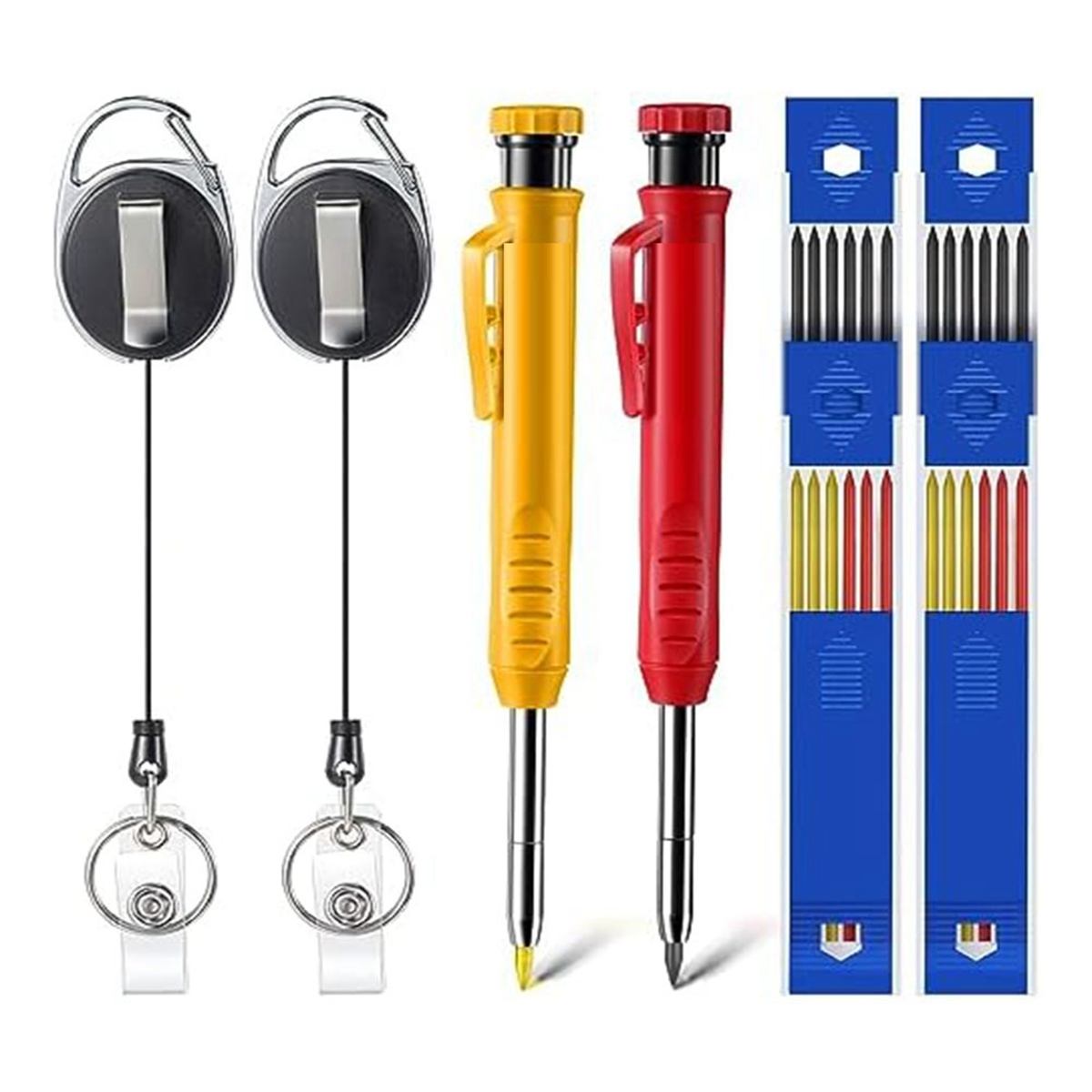 Mechanical Woodworking Pencil with Retractable Stand, Retractable Pull ...