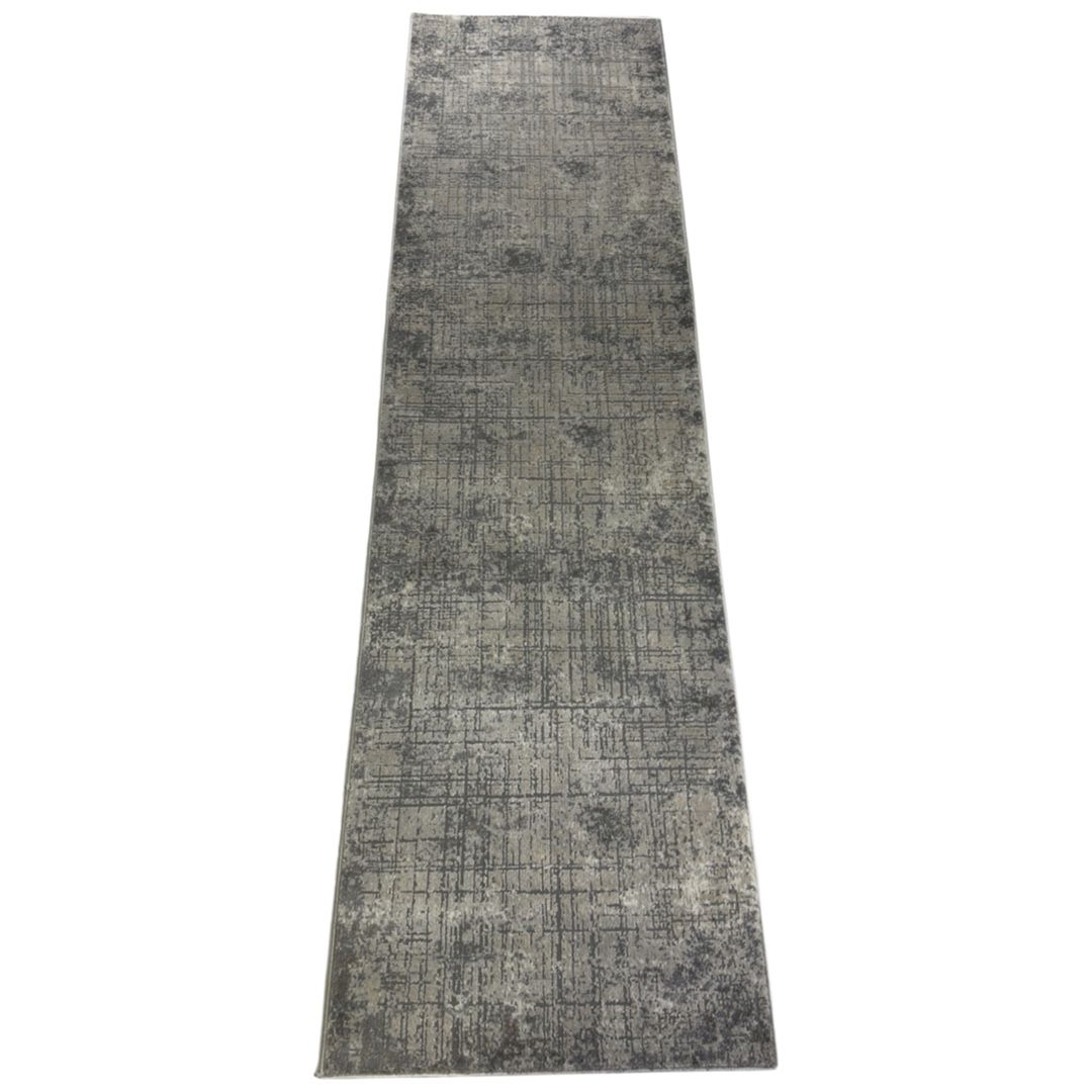 Contemporary Grey Passage Runner 300 x 80 cm | Shop Today. Get it ...