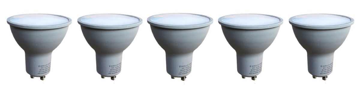 Pack of 5- Cool White Rechargeable GU10 Emergency Bulb 5W | Shop Today ...