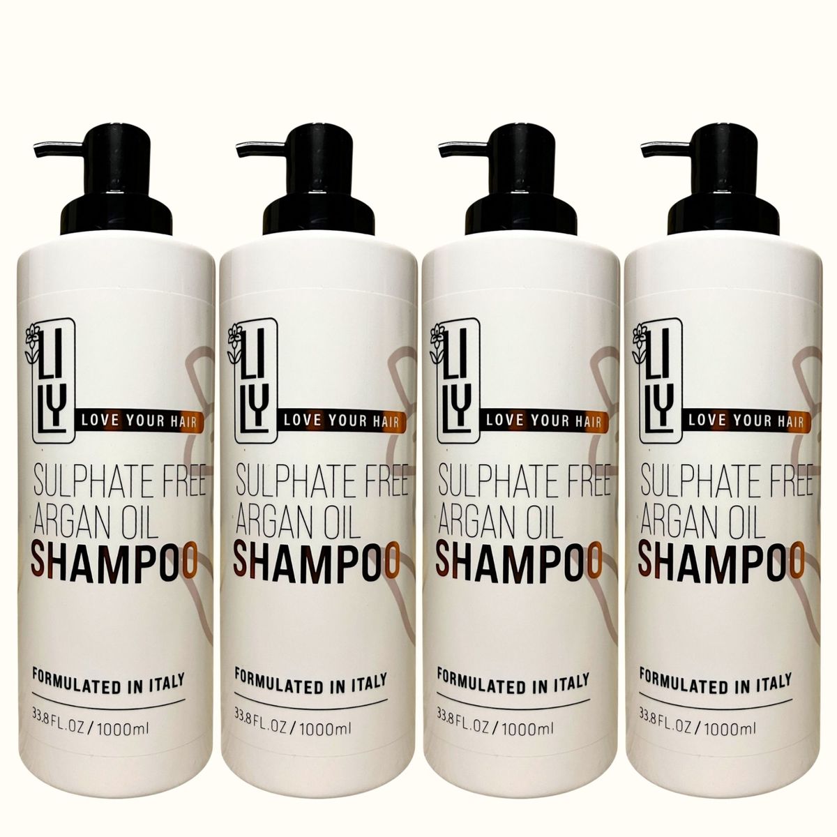 Lily Sulphate-Free Moisturising Shampoo for Dry and Frizzy 1000ml 4 ...