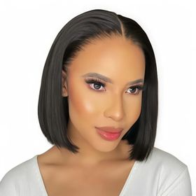 8In Best Quality Peruvian Hair 13X4 Frontal Lace Short Bob Wigs ...