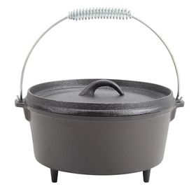 Lifespace Cast Iron Dutch Oven Bread Pot 24,5cm | Shop Today. Get it ...