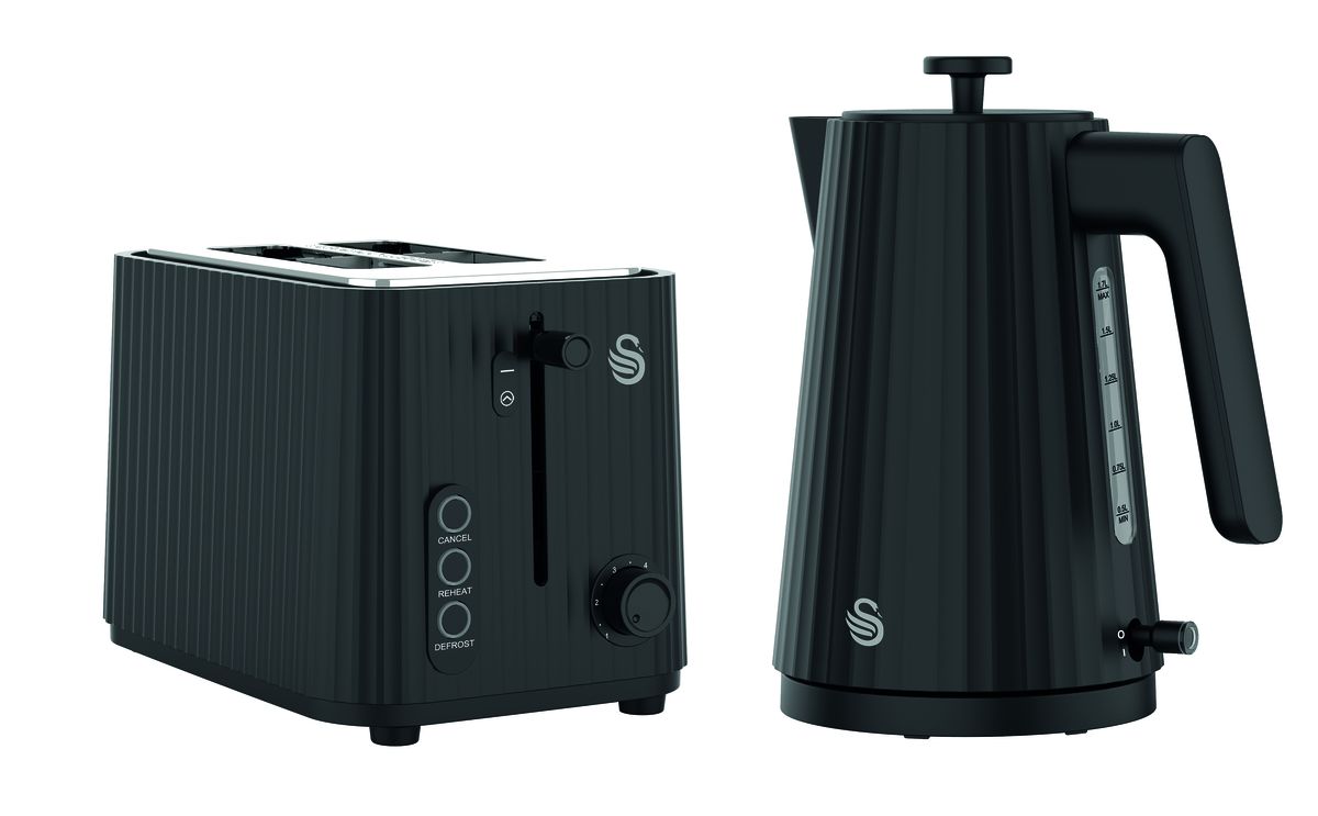 Swan Wave 1,7 Litre Cordless Kettle & 2 Slice Toaster Breakfast Pack ...