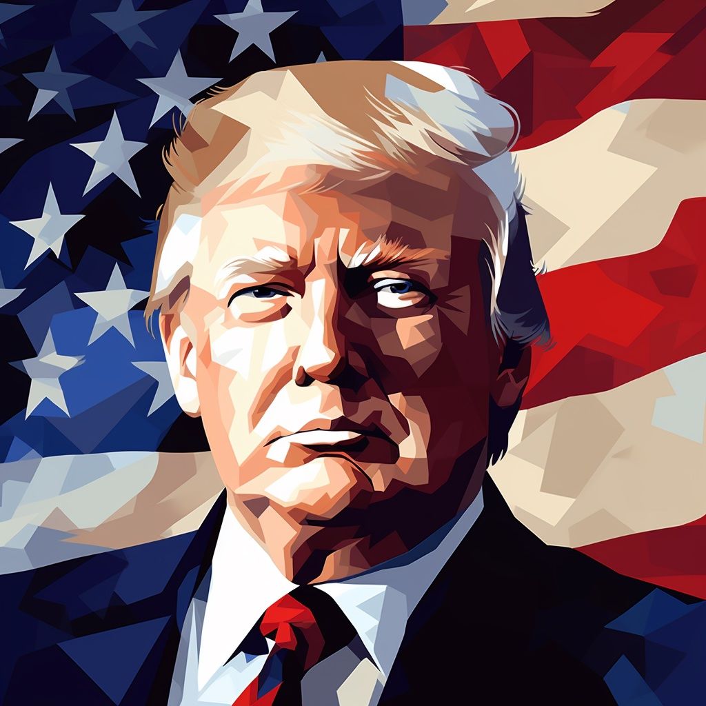 DIY Paint by Numbers Oil Painting Kit - President Trump | Shop Today ...