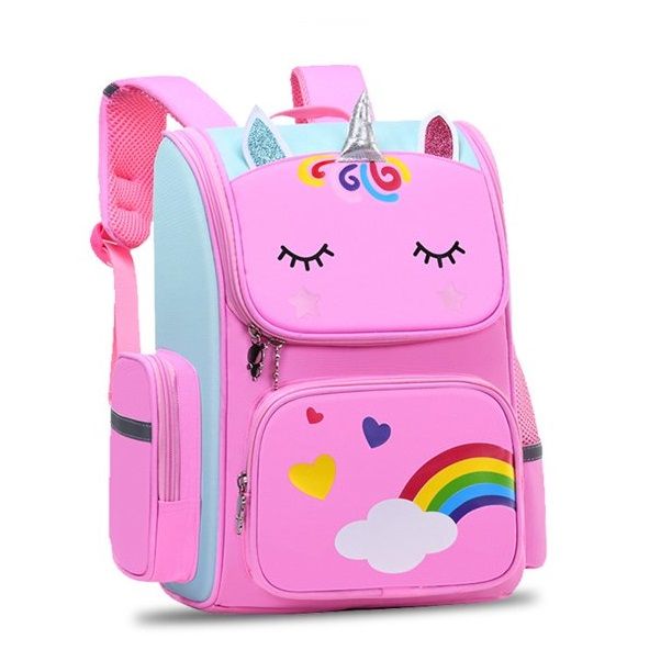Children Waterproof 3D Primary School Backpack With Reflective Strips ...