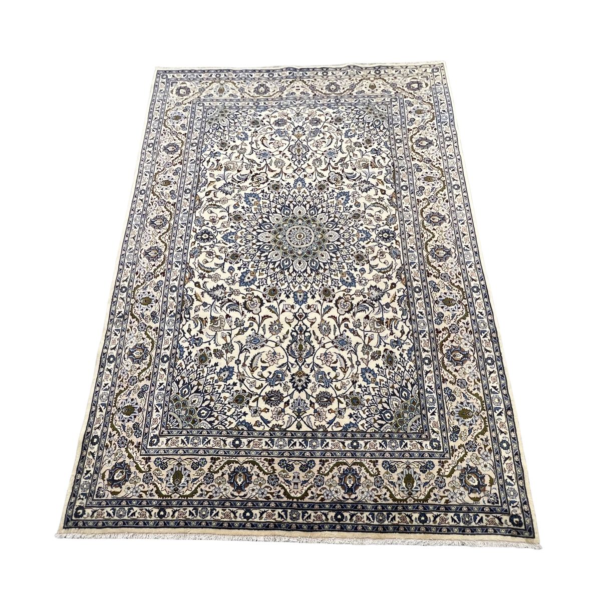 ROYAL RUGS Beige Cream Kashan Hall Size Carpet - 370 x 250 cm | Shop ...