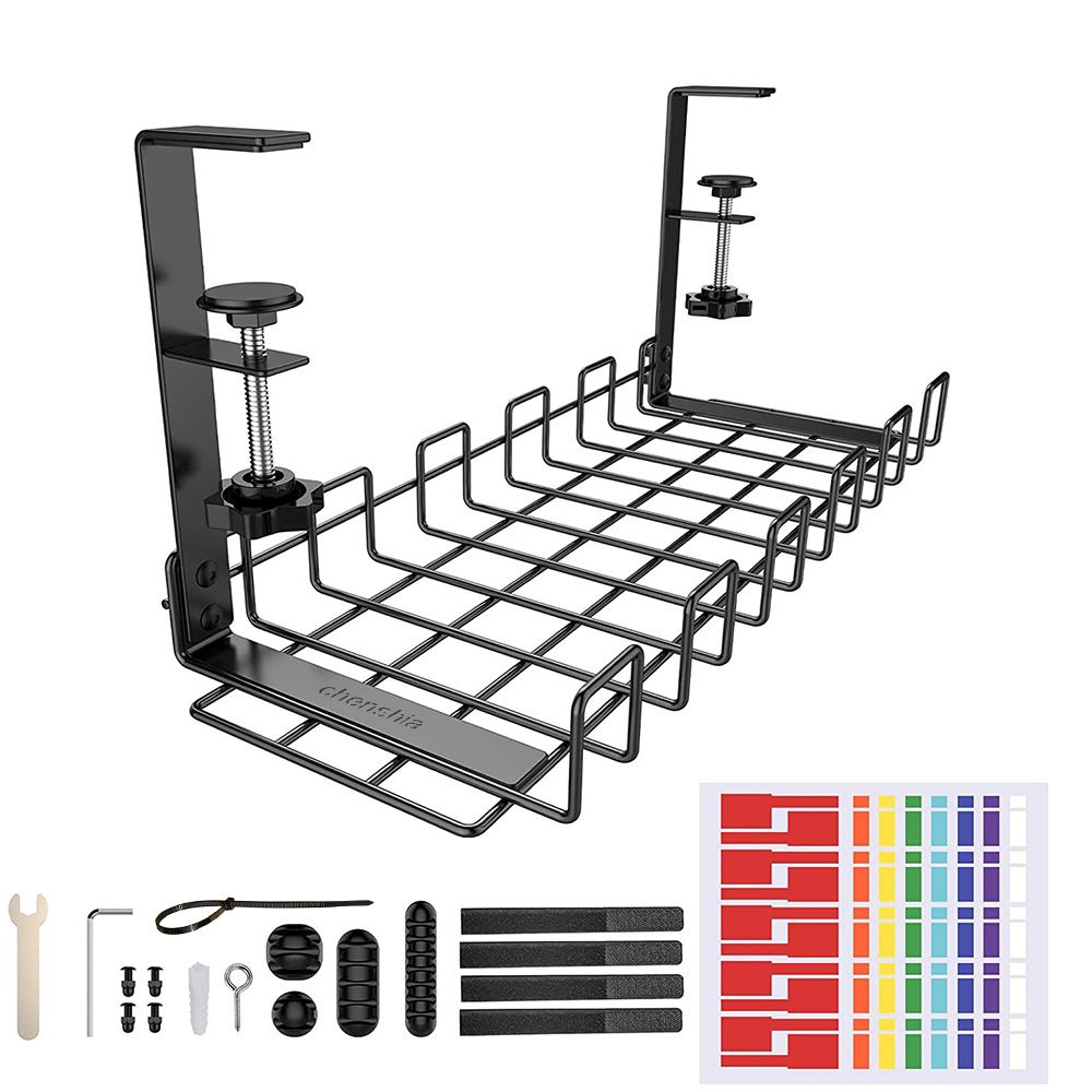 Drill Free Under Desk Cable Management Set Cable Organizer | Shop Today. Get it Tomorrow ...