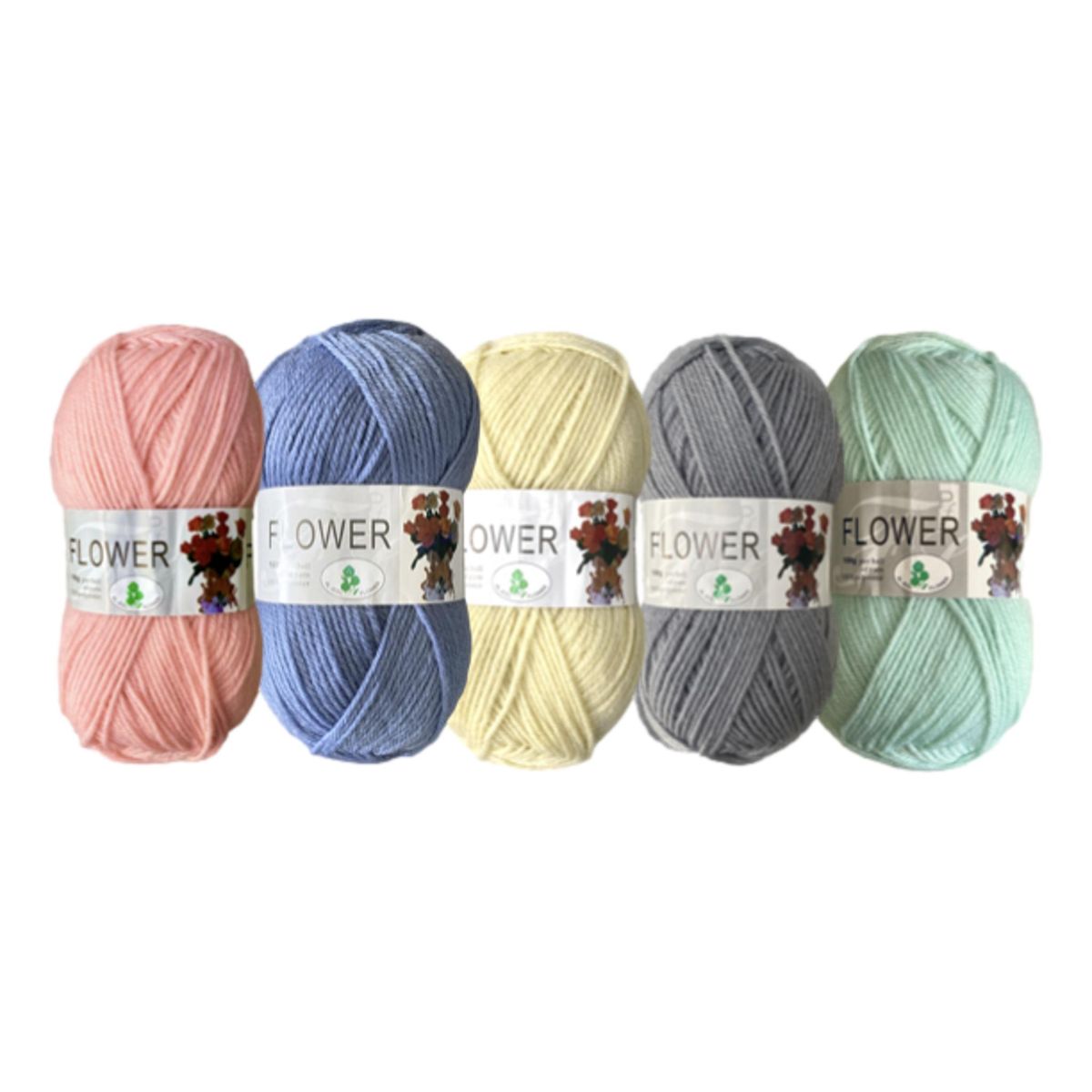 Double Knitting Polyester Yarn 100g (Pack of 5) Light | Shop Today. Get ...