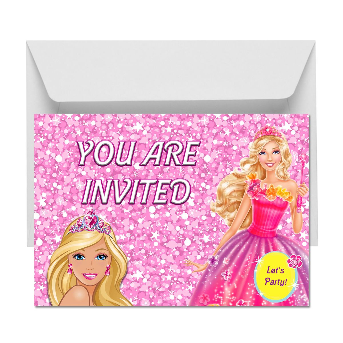Invitation Cards: Barbie's Sparkle Party (Pack of 12) | Shop Today. Get ...